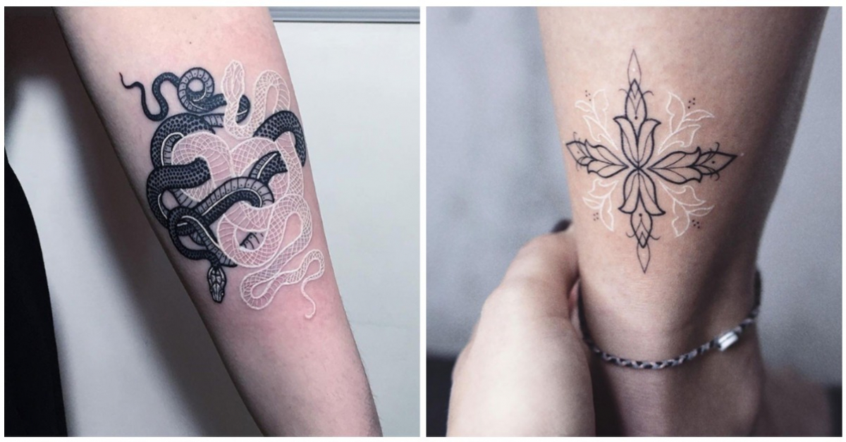 Ces 30 tatouages modernes gravés à l'encre blanche